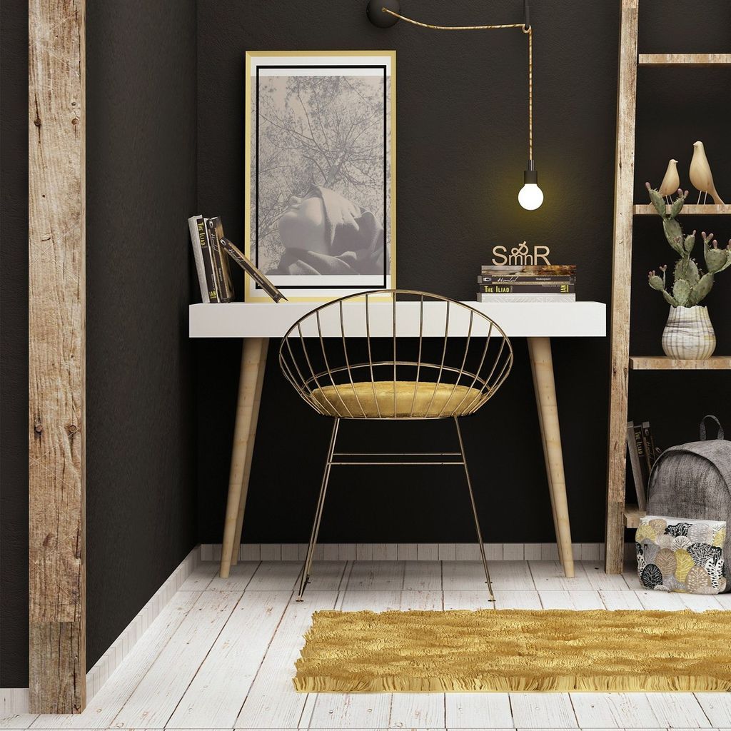 Íróasztal, fehér - - ️ Időtálló design, kedvező áron ️ Butopêa